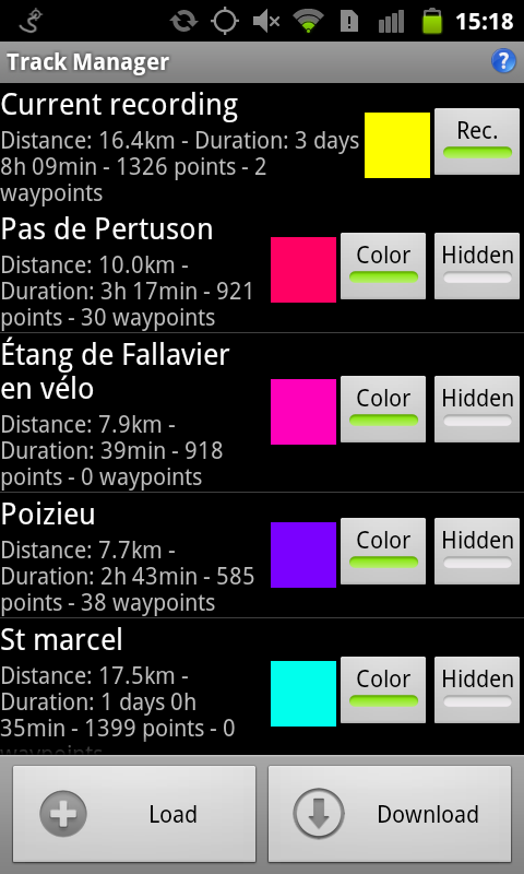 Track Manager - MyTrails
