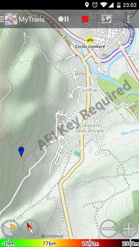 OpenCycleMap API KEY REQUIRED - MyTrails