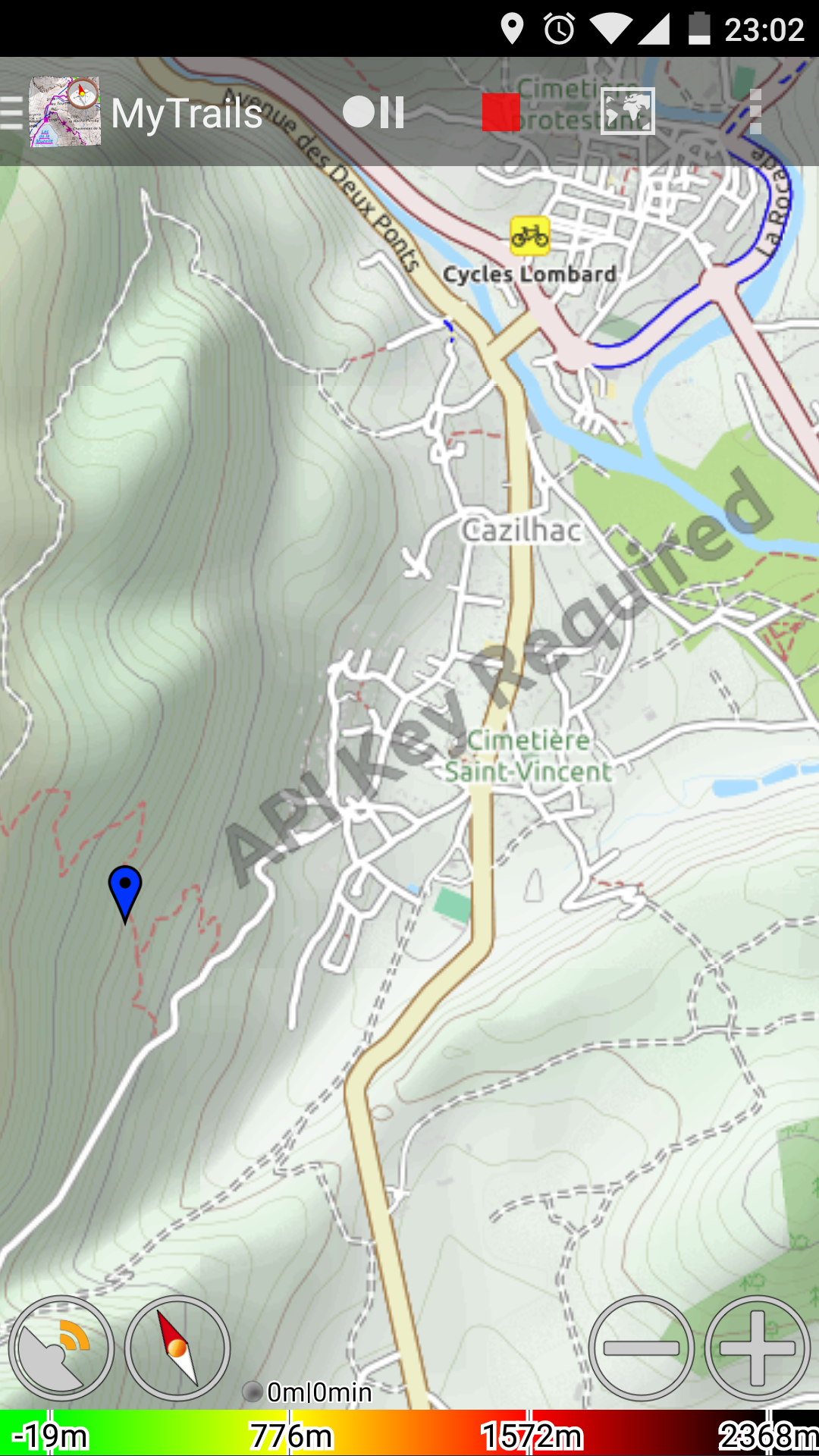 OpenCycleMap API KEY REQUIRED - MyTrails